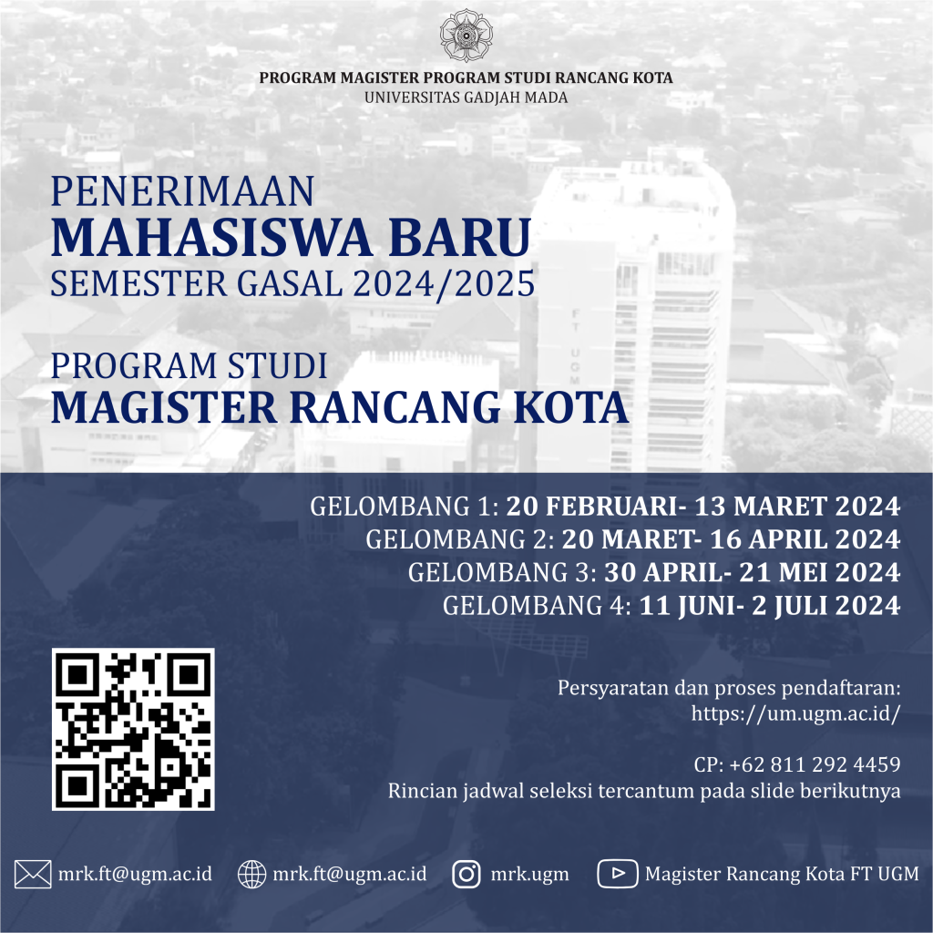 Pembebanan Biaya Pendidikan – Magister Rancang Kota, FT UGM